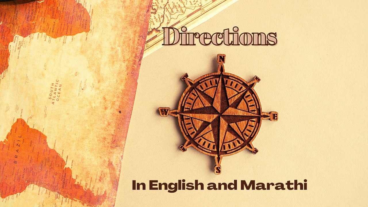 Directions in English and Marathi | दिशांची नावे | #minglish - YouTube