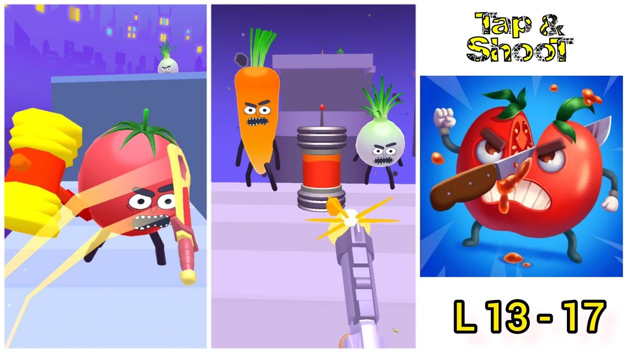 Hit Tomato 3D Levels 13 - 17 Gameplay Walkthrough Android Games, ios ...