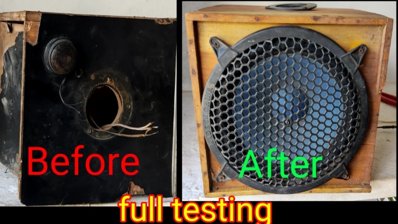 Tractor sound box 10inch cabinet change and full making testing - YouTube
