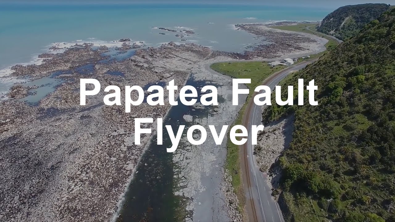 Papatea Fault Flyover - YouTube