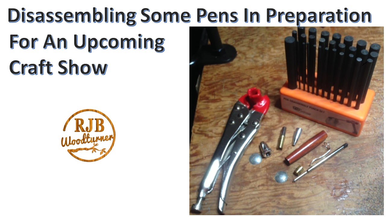Disassembling Pens In Preparation For A Craft Show - YouTube