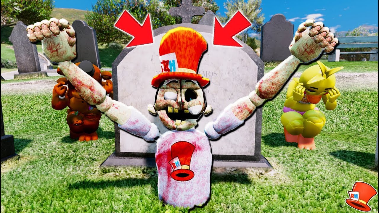 ZOMBIE REDHATTER ANIMATRONIC! (GTA 5 Mods FNAF RedHatter) - YouTube