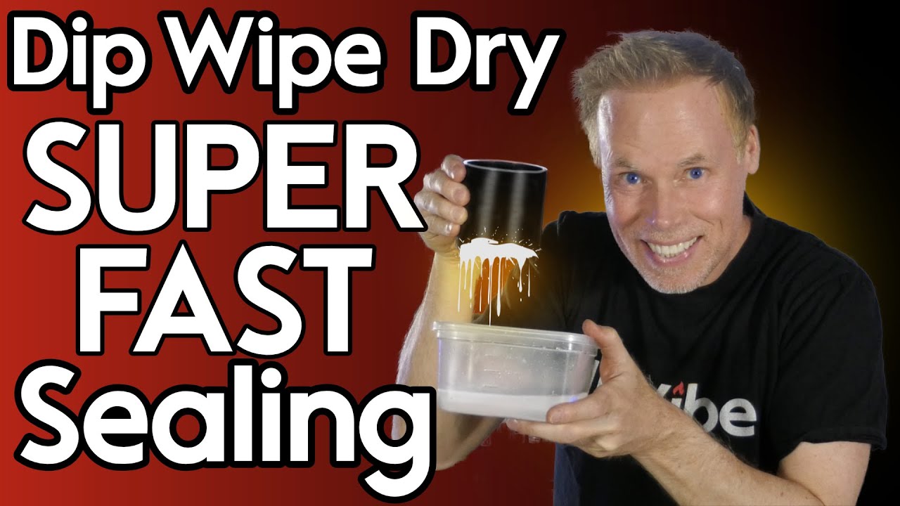 Sealing Concrete Candle Jars Made Easy | Dip Wipe & Dry - YouTube