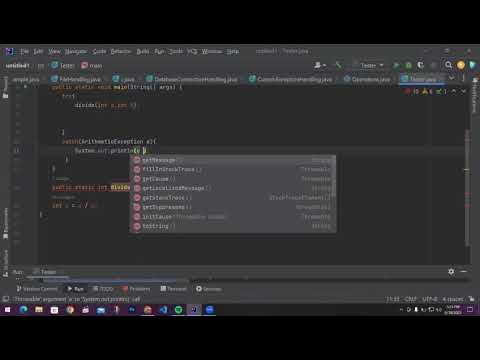 Use of Throw and Throws by using java - YouTube