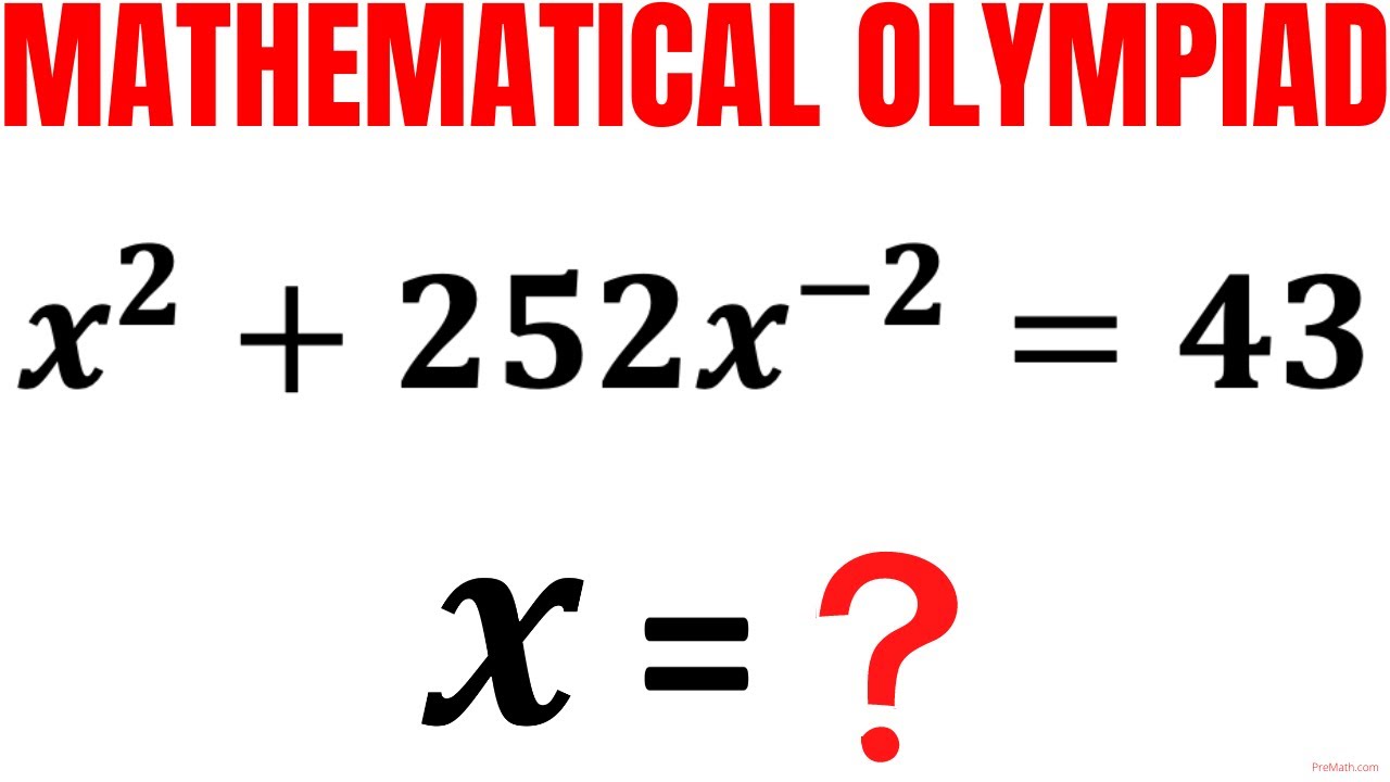 Can you solve the given Quartic Equation for x? | Olympiad Mathematics ...