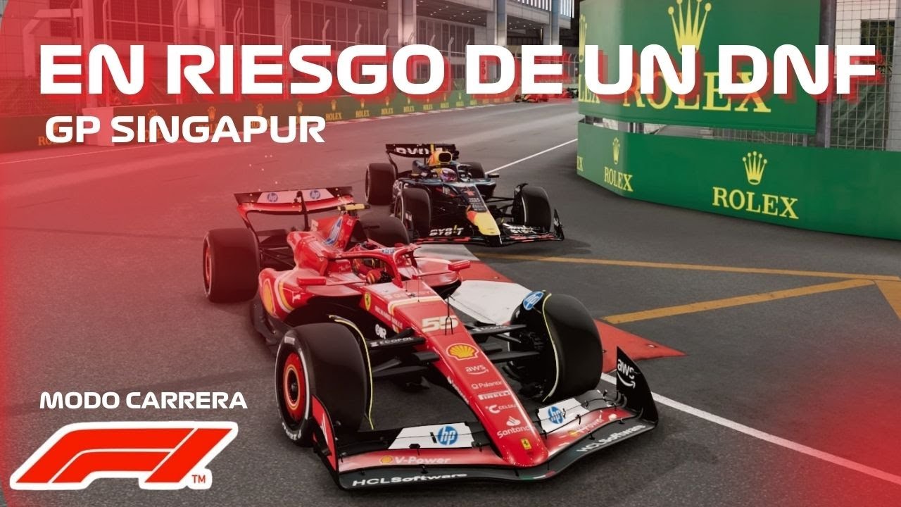 #f124 | GP SINGAPUR | MODO CARRERA | SIN AYUDAS + VISTA COCKPIT - YouTube