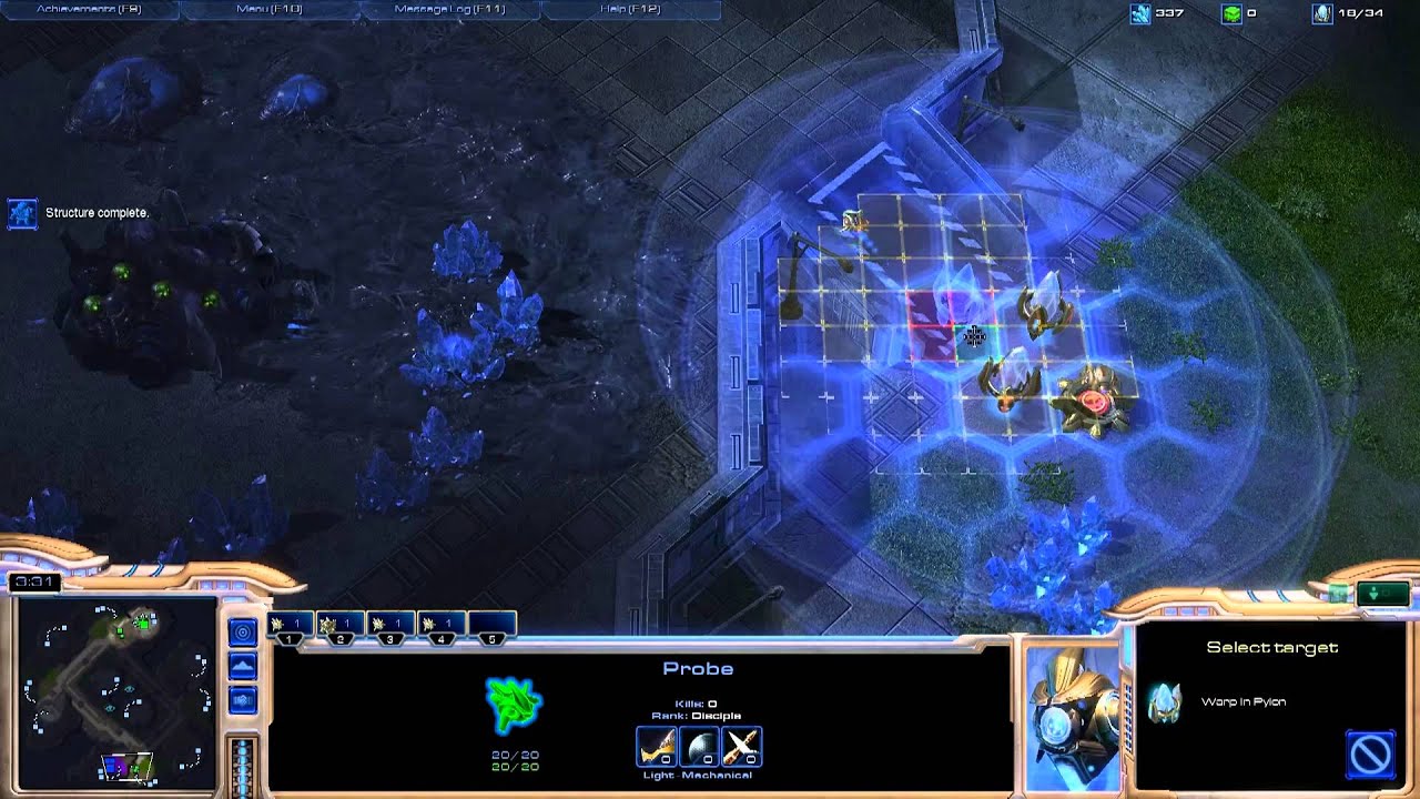Probe jump trick in SC2 - YouTube