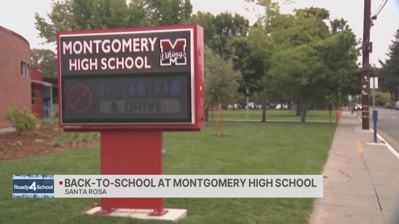 Montgomery High students head back to school in Santa Rosa - YouTube