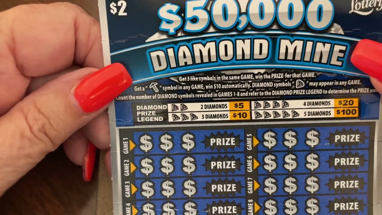 $2 - $50,000 DIAMOND MINE - NEW TICKET TUESDAY WIN! Lottery Bengal ...