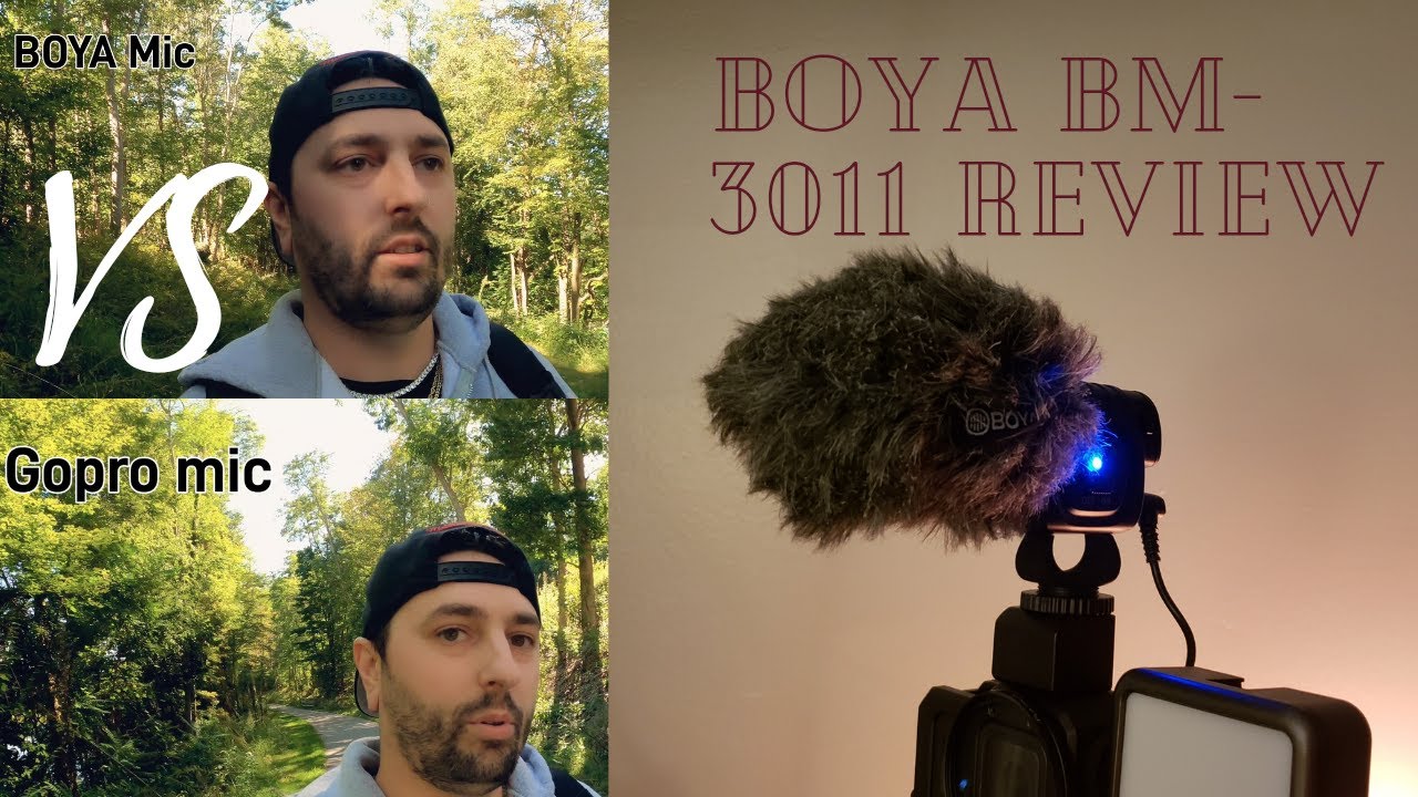 BOYA BM-3011 product review and tested against gopo hero8 mic - YouTube