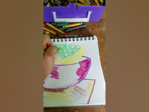Homeschool Art Lesson for Kids, Watercolor Wax Resist with Crayons ...