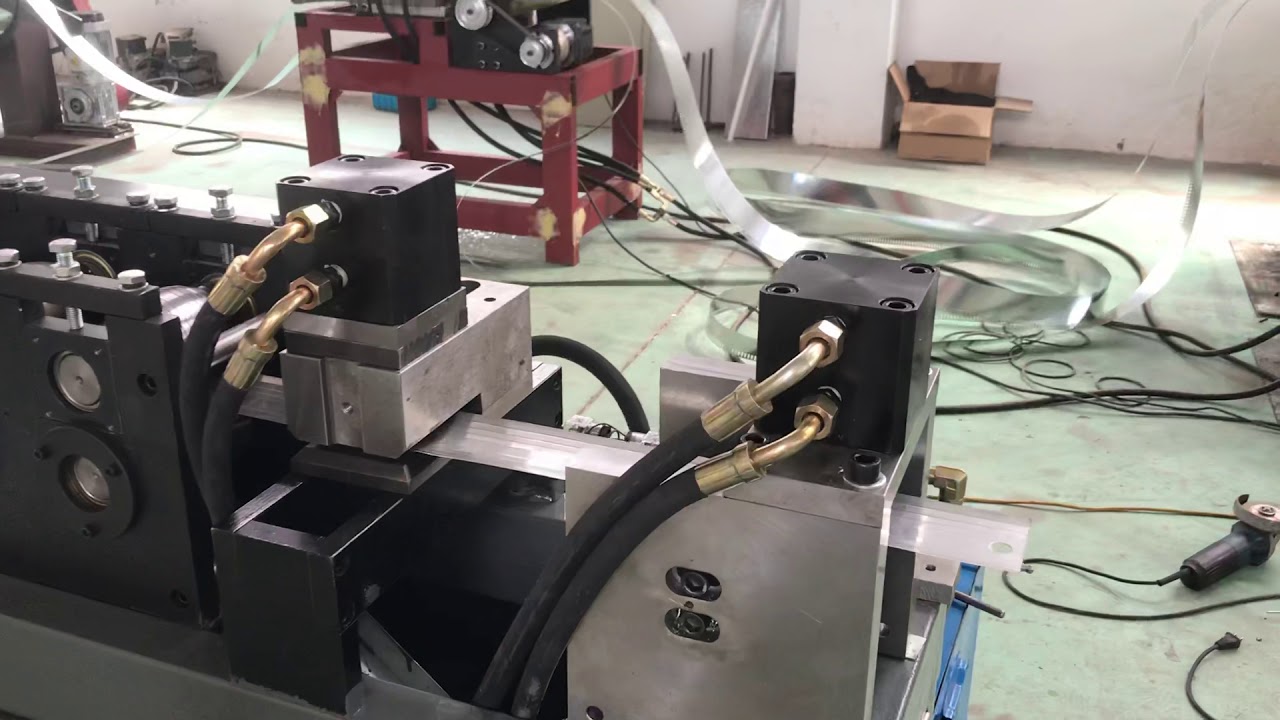 stainless steel forming & punching machine - YouTube