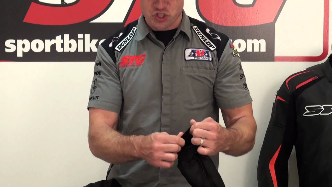 AXO Byway Leather Jacket Review from SportbikeTrackGear.com - YouTube