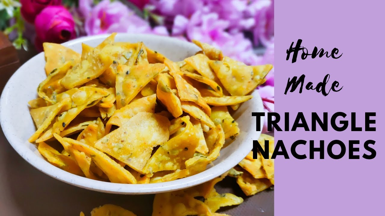 Home made No preservative, Gluten free Triangle Nachoes,😋 - YouTube