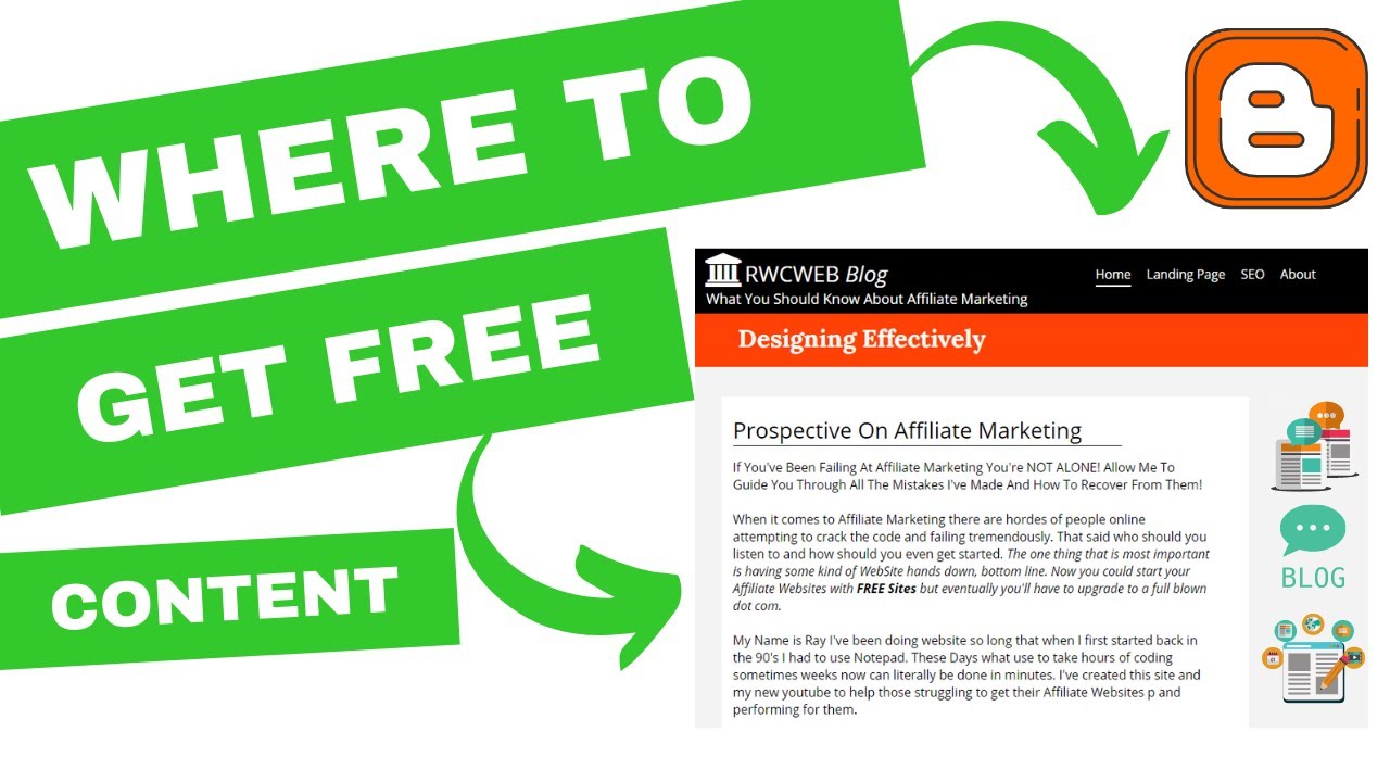Create A FREE Website/Blog Site Using PLR And Webstarts #olddosgeek ...