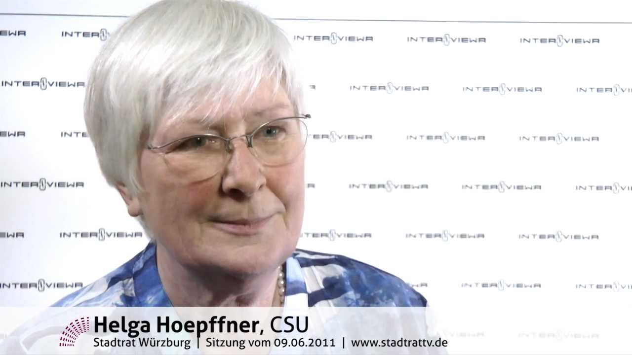 stadtrat.TV Würzburg 09.06.2011: Helga Hoepffner, CSU - YouTube