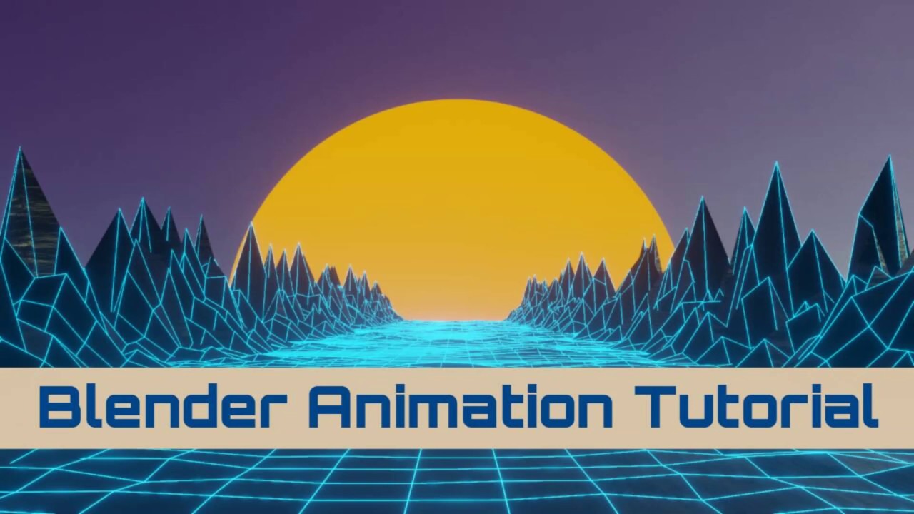 Blender Highway of Neon Lights Animation - Space Age Road Tutorial - No ...