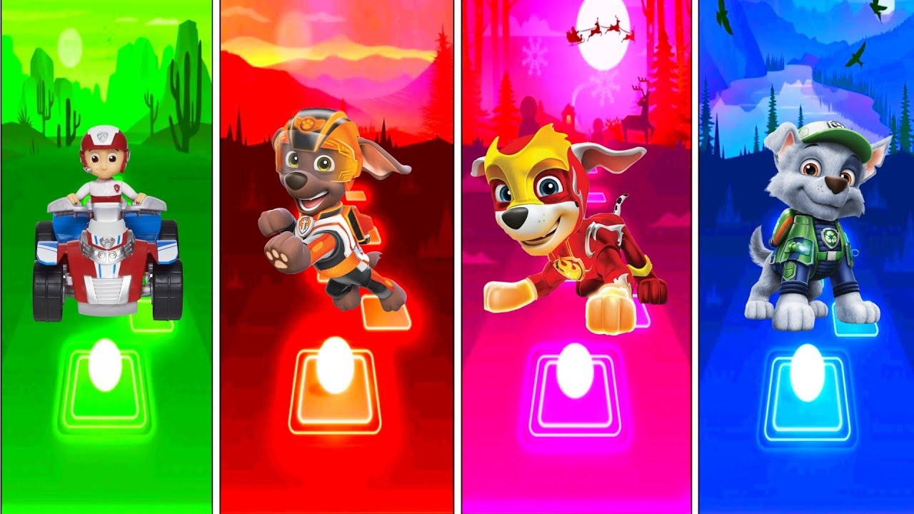 RIDER PAW PATROL 🆚 ZUMA PAW PATROL 🆚 MARSHALL PAW PATROL 🆚 ROCKY PAW ...