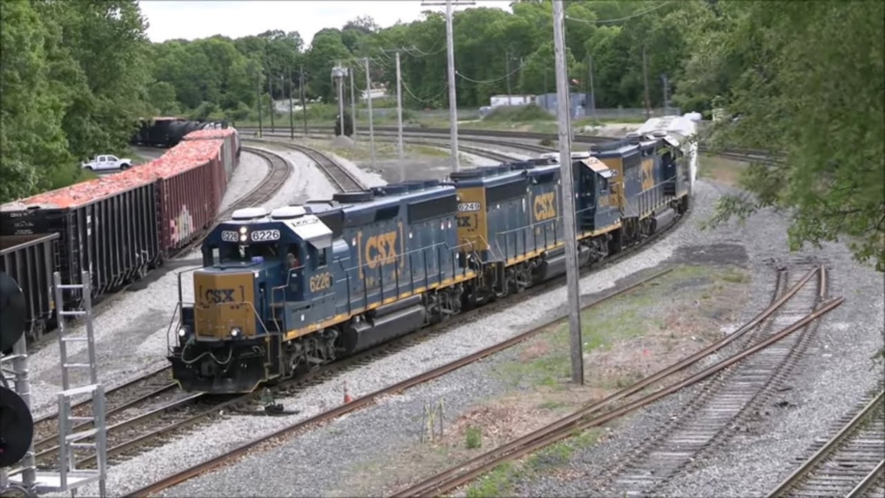 CSX L007 and restored tracks - Middleboro & Taunton, MA - 5/2023 - YouTube