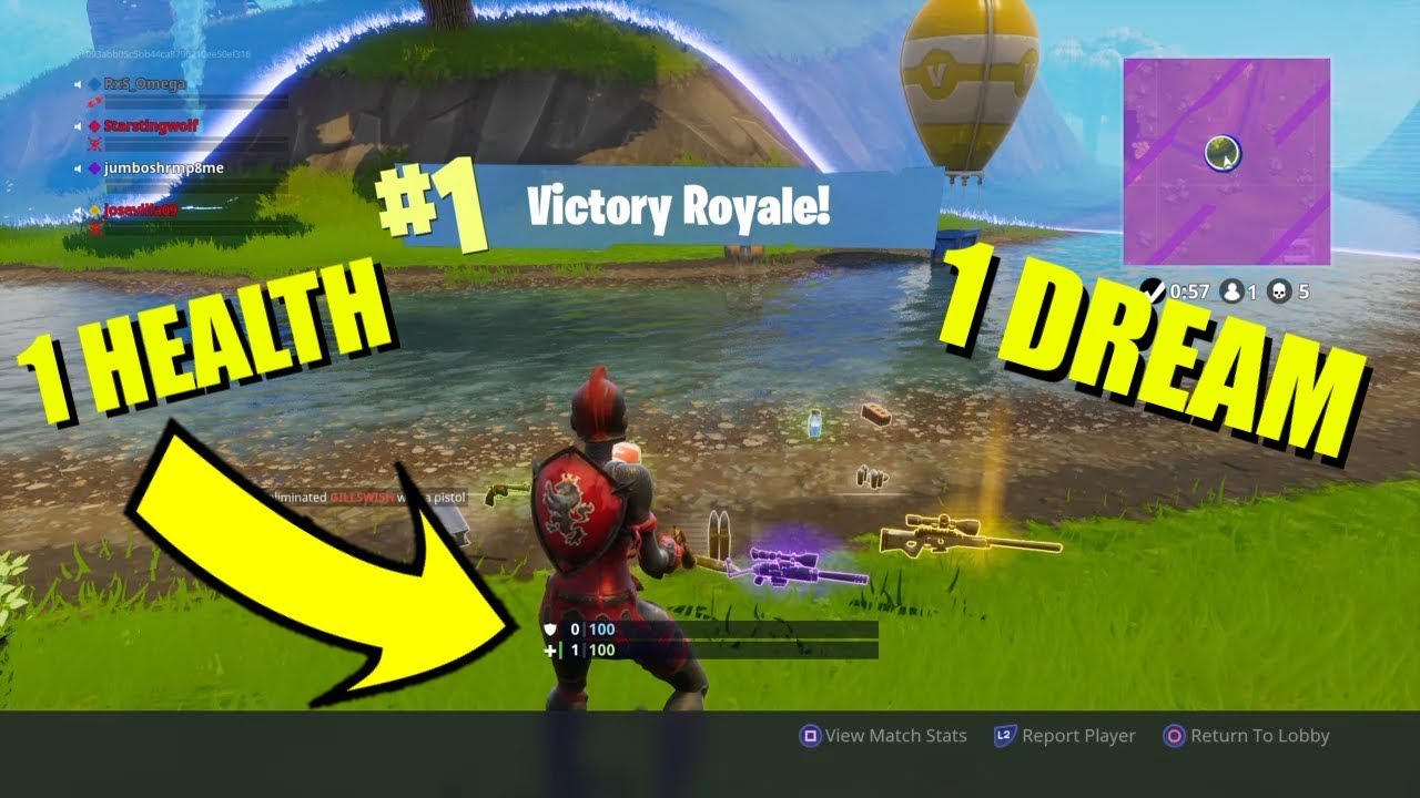 1 Health And A Dream!!! Fortnite Funny/Epic Moments #2 - YouTube
