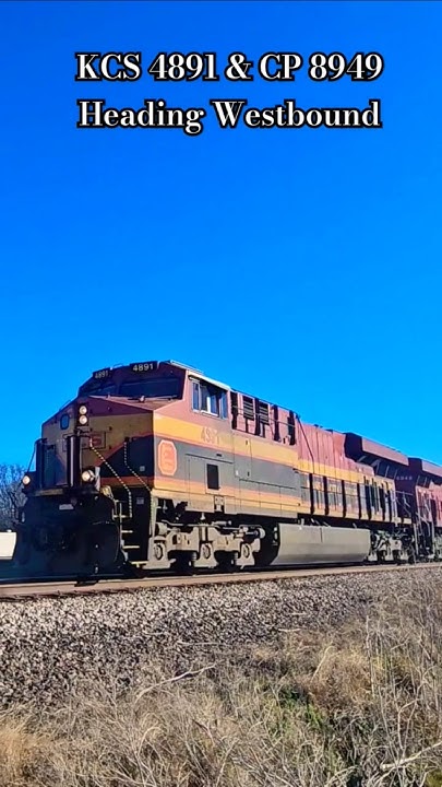 KCS 4891 & CP 8949 Heading Westbound - YouTube