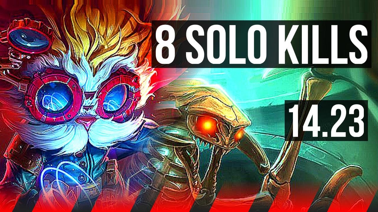 HEIMERDINGER vs CHO'GATH (TOP) | 8 solo kills, 53k DMG | EUW Master ...