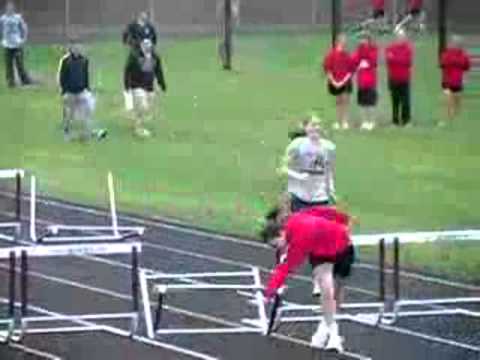 Epic Hurdle Fail girl falls - YouTube