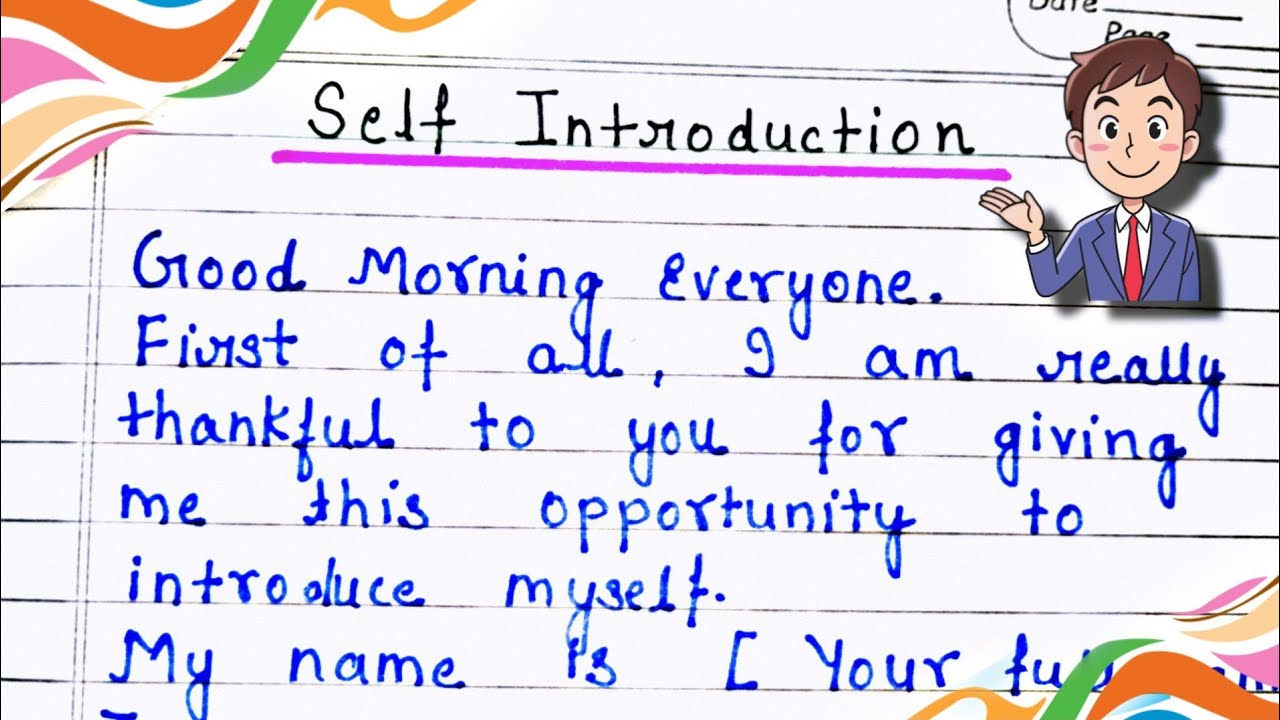 How to Introduce Yourself in College/School || Self Introduction in ...