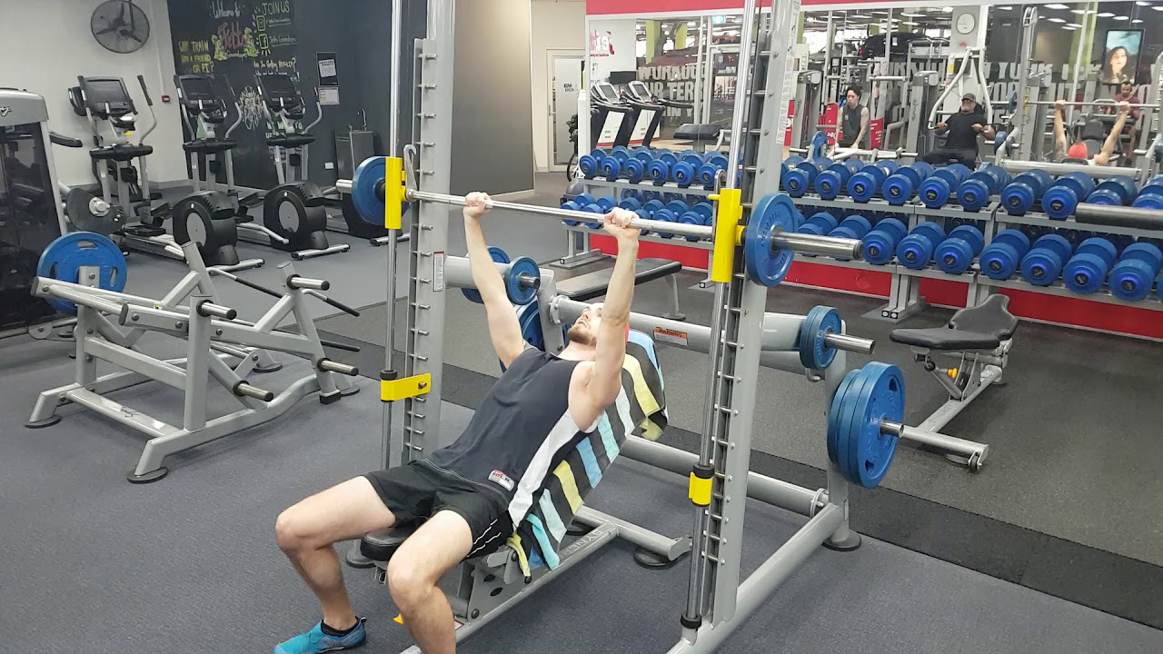 Incline Smith Machine Bench Press - YouTube