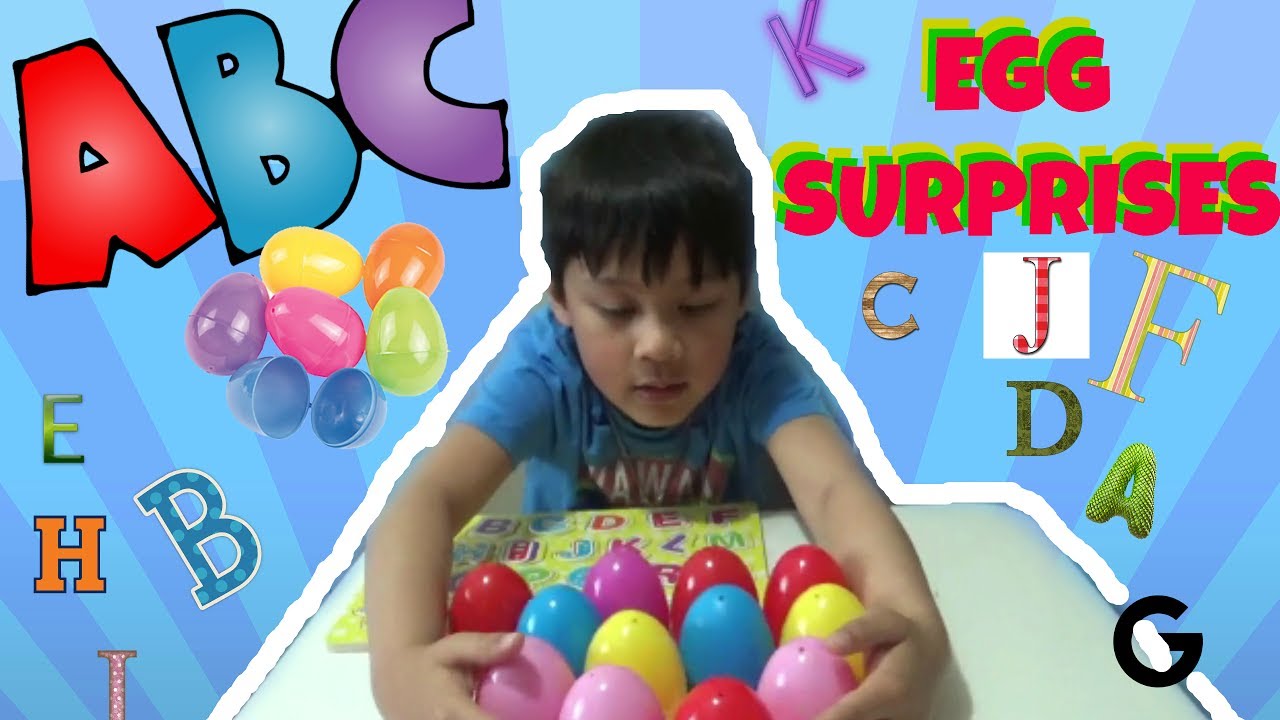 ABC ALPHABET SURPRISE EGGS PUZZLE | KIDS LEARN ABC WITH WOOD ALPHABET ...