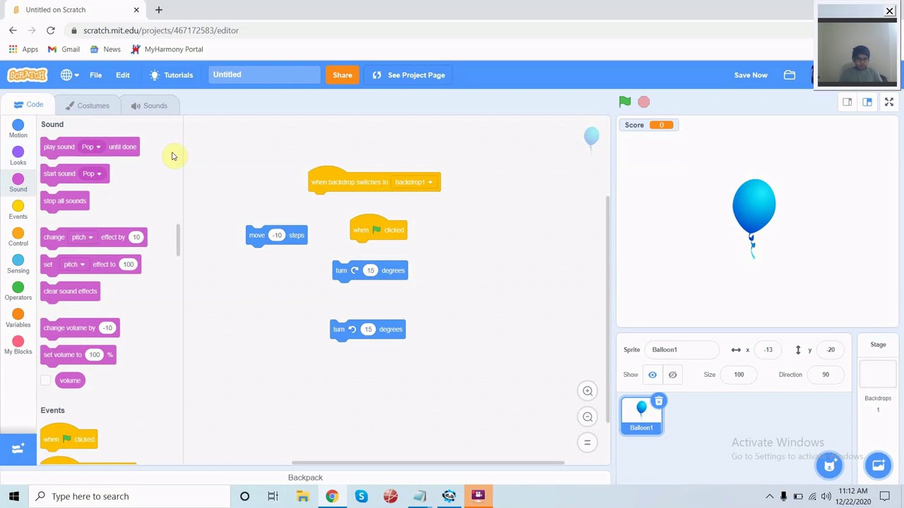 Scratch Programming - Balloon Shooter Game - YouTube