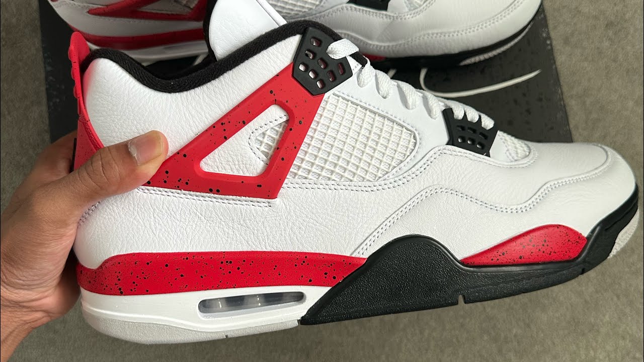 Nike Air Jordan 4 ‘Red Cement’ Unboxing - YouTube
