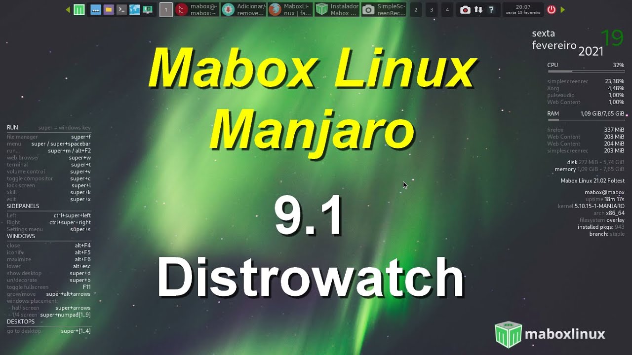 Mabox Linux baseado no Manjaro ambiente Openbox. Distro Leve e Rápida ...