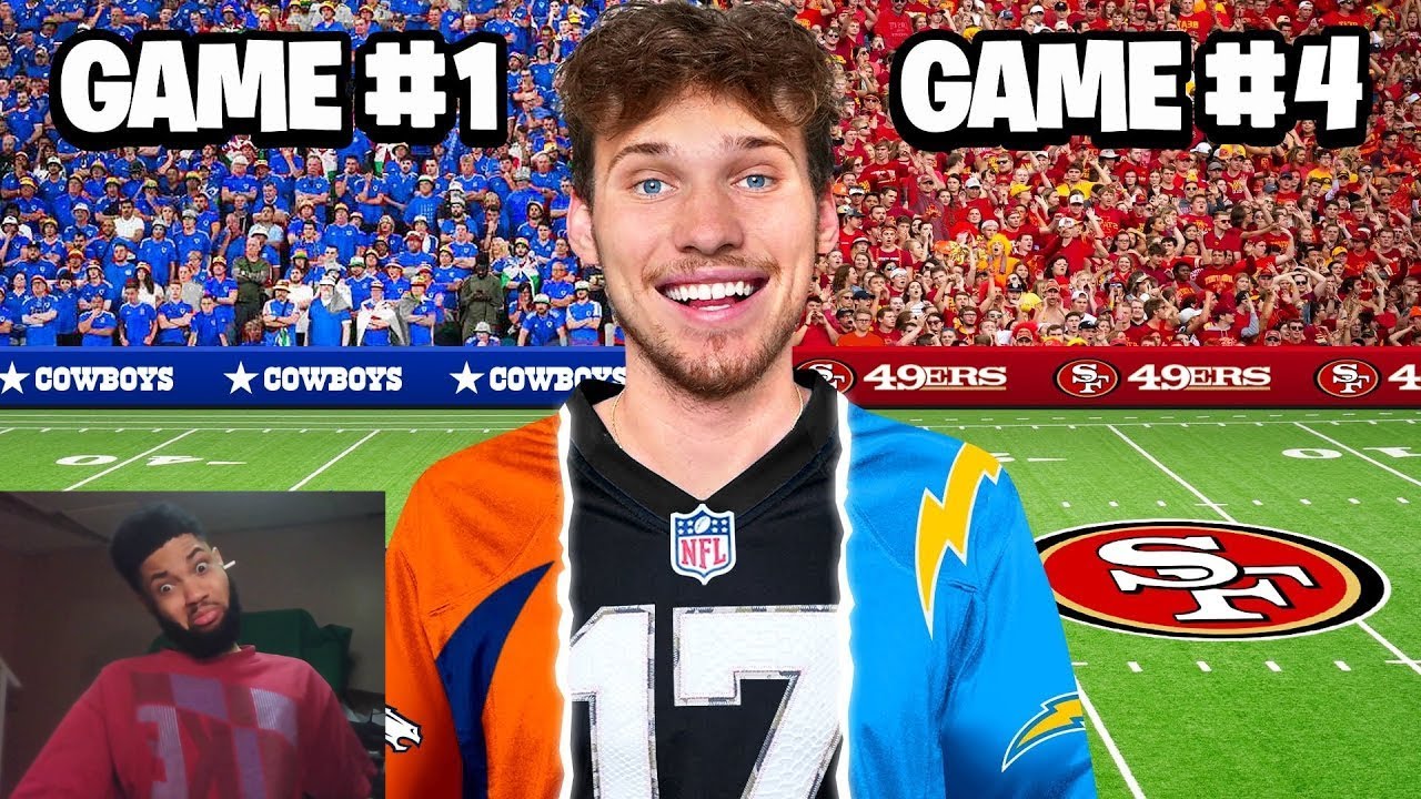 JESSER DIDN'T CHEAT THIS TIME LOL! Reacting To Going to 4 NFL Games in ...