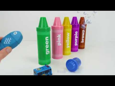Best Learning Video for Toddlers Learn Colors with Crayon Surprises ...
