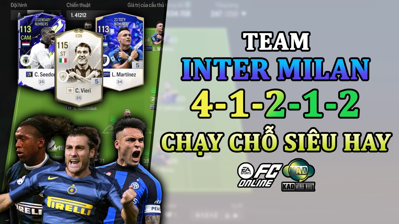 TEAM INTER MILAN CHẠY CHỖ SIÊU HAY: VIERI ICON, SEEDORF LN, LAUTARO MARTINEZ 23TOTY | KaD Minh ...