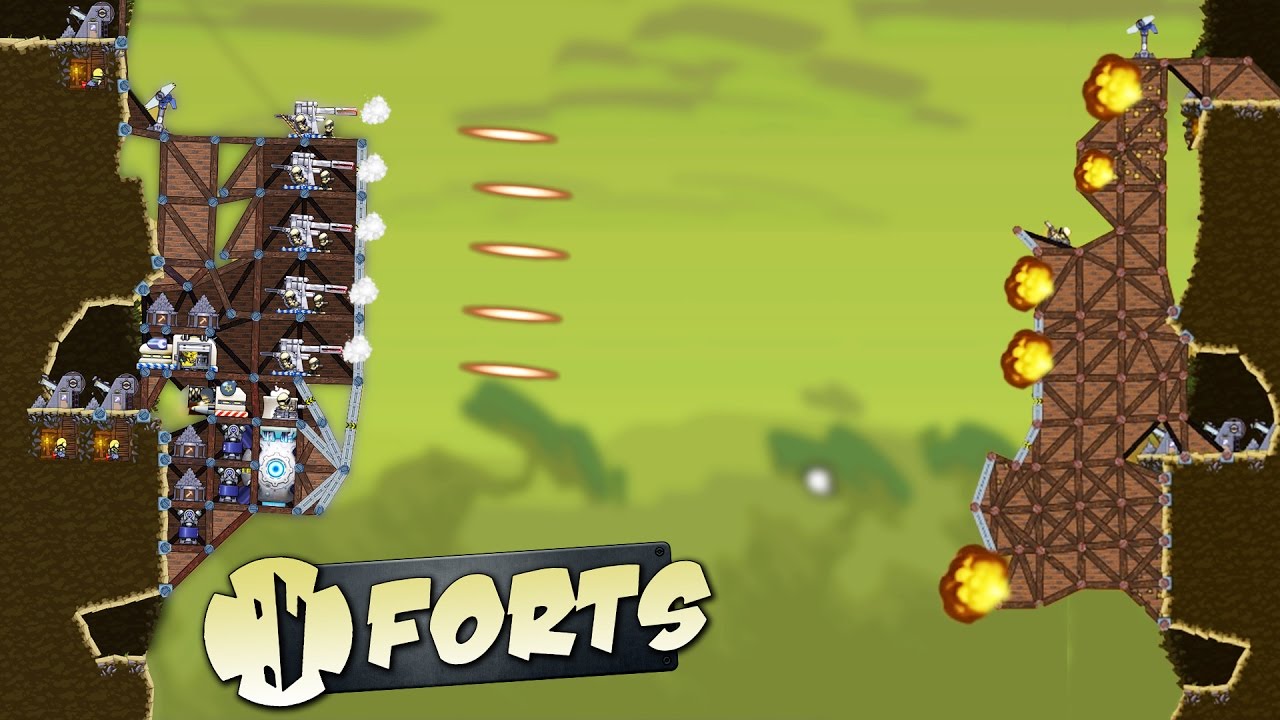 GIANT MOUNTAIN FORT BATTLE! - Forts Gameplay - YouTube