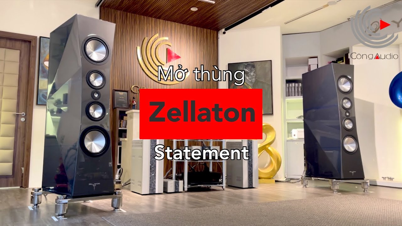 Mở thùng siêu loa Đức Zellaton Statement tại Công Audio - YouTube