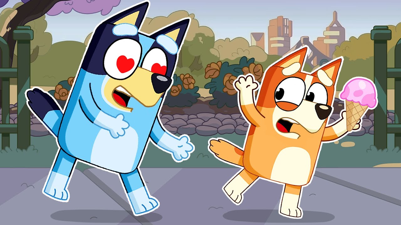 Eat Ice Cream | Bluey and Bingo playing with Dad | Bluey Full Episodes ...