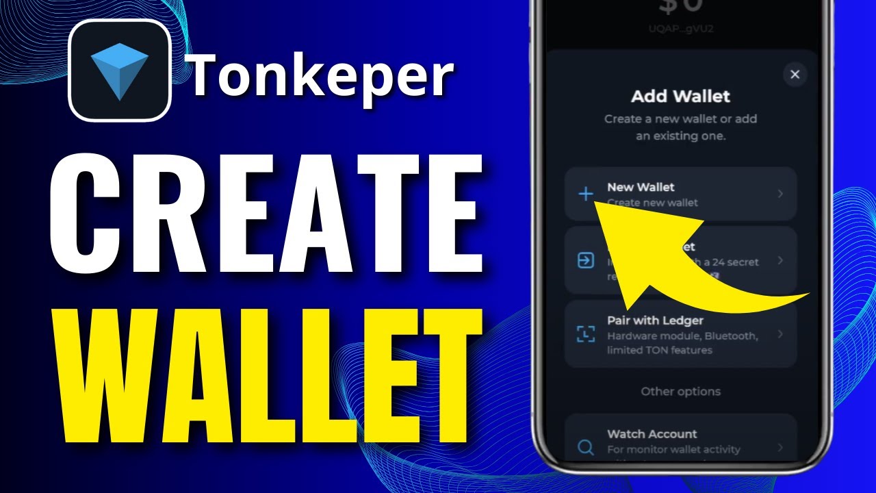How To Create Tonkeeper Wallet - YouTube