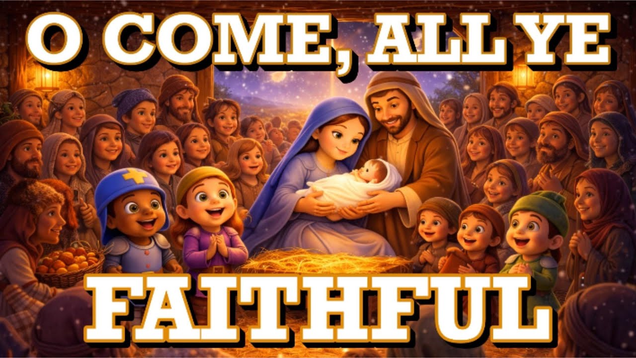 O Come, All Ye Faithful🎶 | Kids Christmas song - YouTube