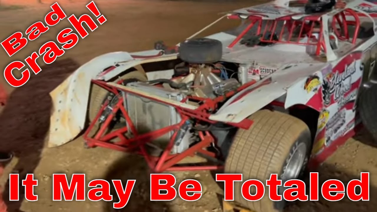 Super Late Model Wreck At Tri-County Racetrack Caught On Camera! - YouTube