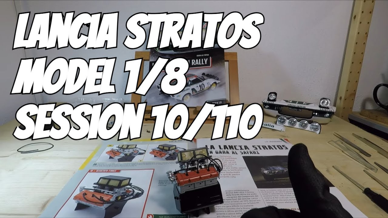 10 Lancia Stratos Model Kit 1/8 | ASMR Build Experience | ランチア ストラトス模型 ...