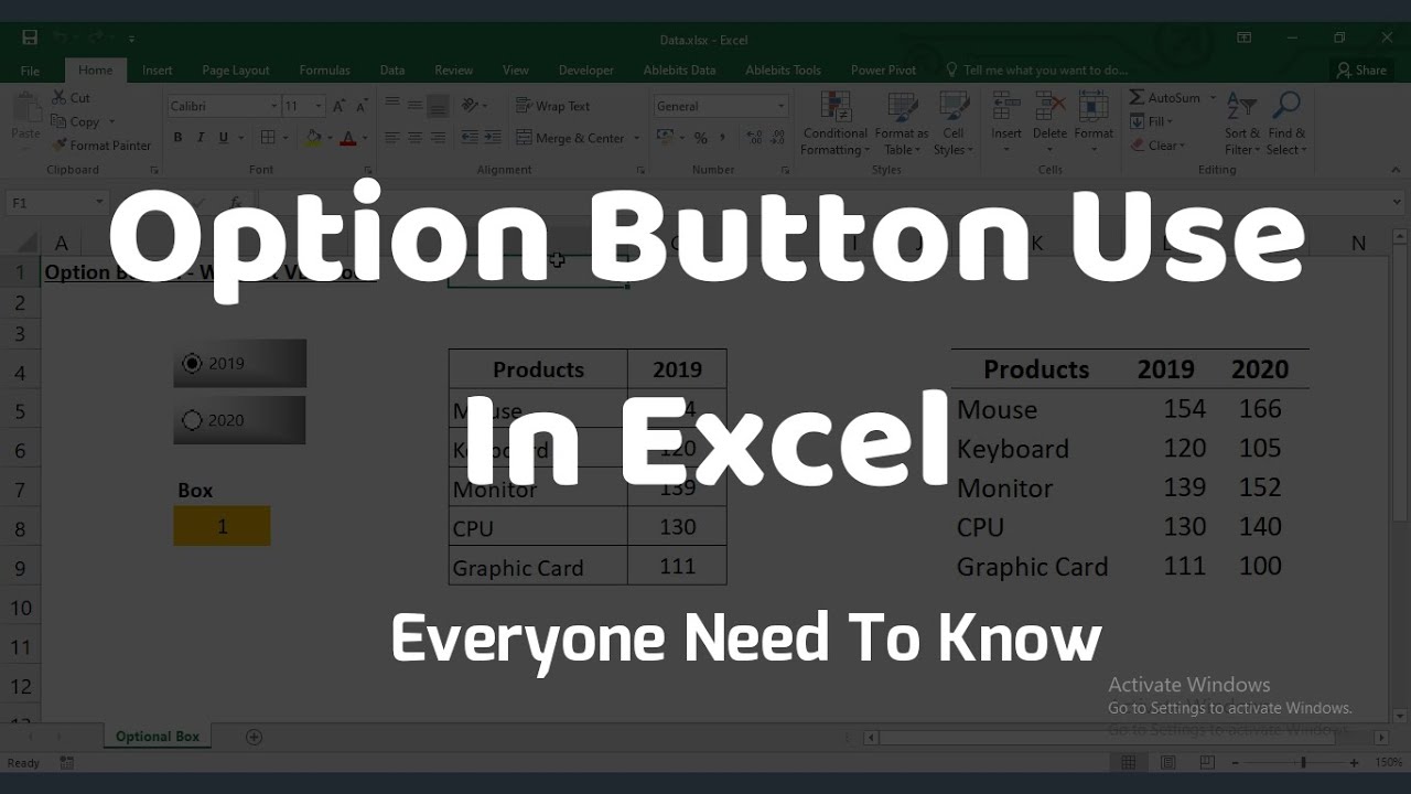 How To Use Option Button In Excel Jitendra Rao Tutorial Everyone Need To Know YouTube How To Use Option Button In Excel Jitendra Rao Tutorial Everyone Need To Know YouTube