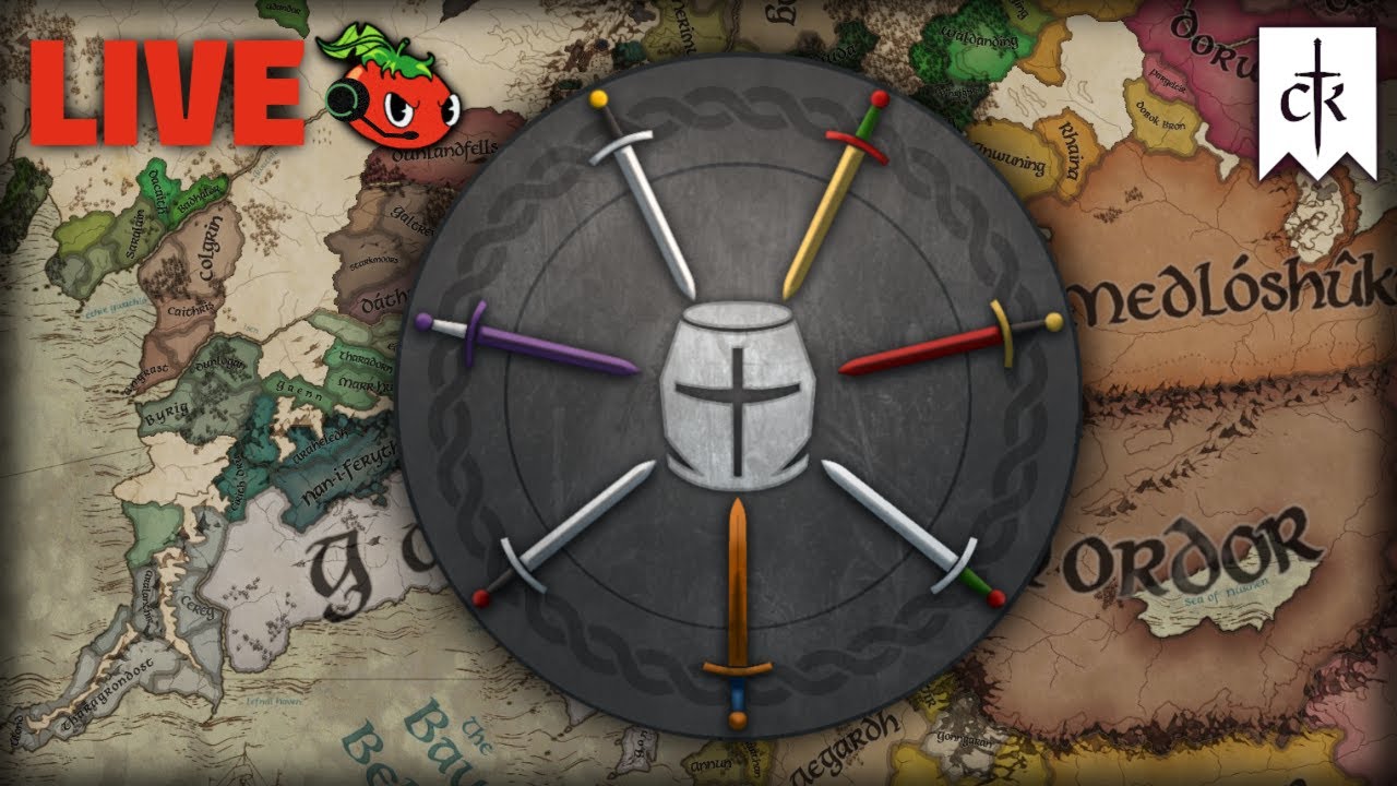 Soul Tomato LIVE - The Crusader Crew Meets Middle Earth (CK3) - YouTube