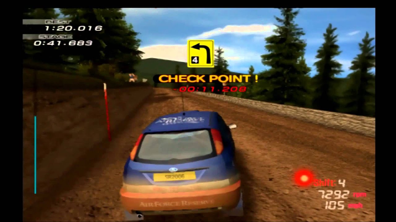 Sega Rally 2006 on PS2 upscaled via XRGB-mini Framemeister - YouTube