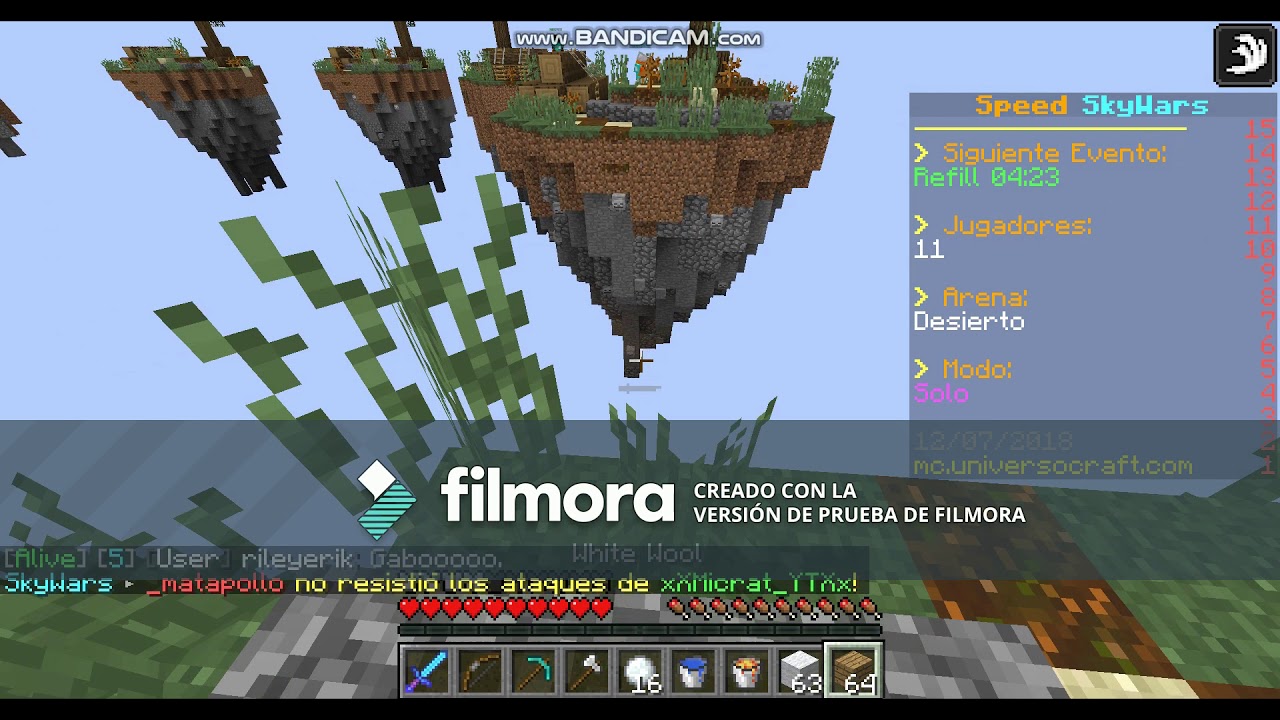 saludando subs y jugando minecraft - YouTube