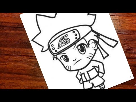 Naruto Uzumaki Drawing | Chibi Naruto Drawing pencil sketch - YouTube