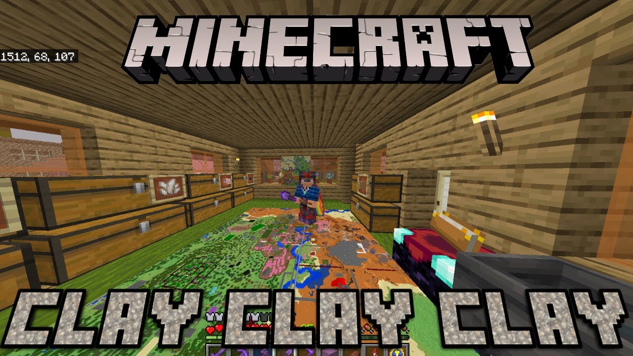 Collecting a lot of clay in Minecraft! - YouTube