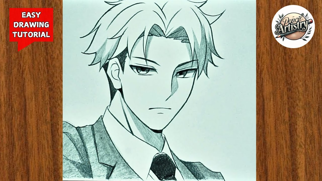 How to draw Loid Forger step-by-step | Easy to draw | Anime drawing for ...